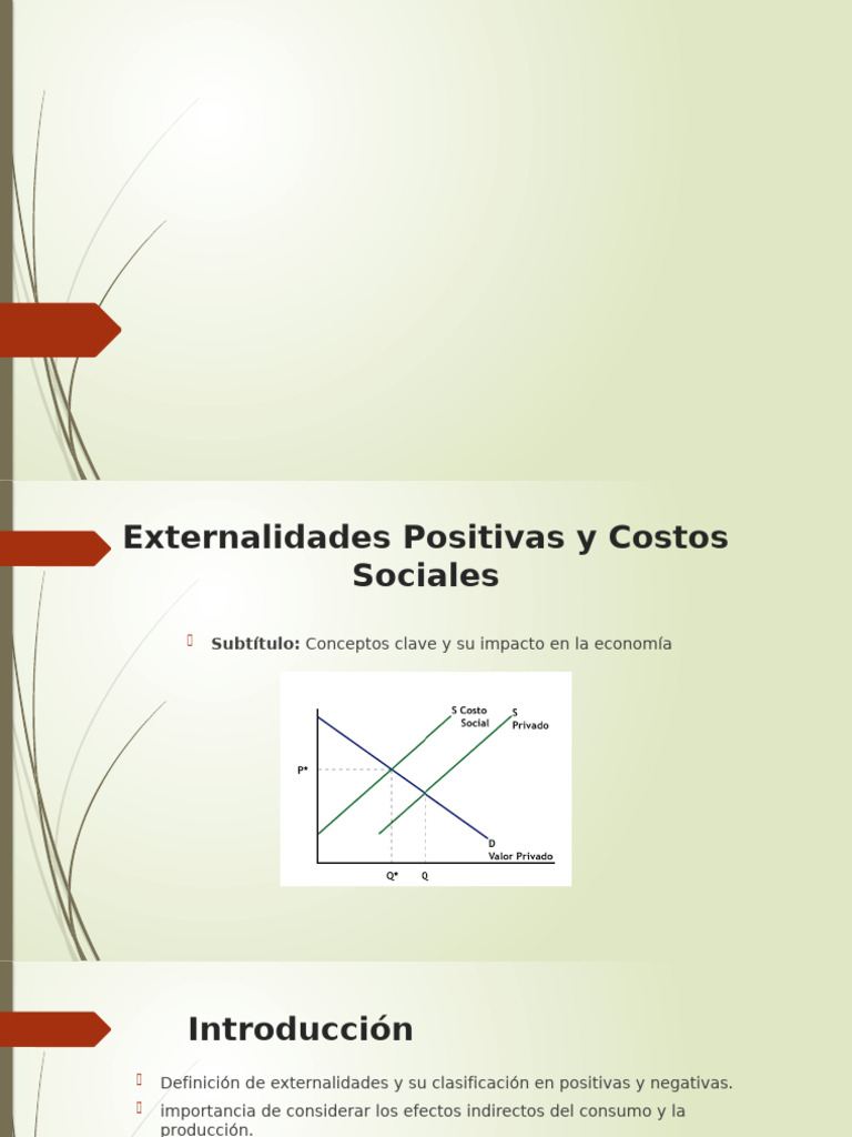 Externalidades Positivas y Costos Sociales | PDF | Exterioridad | Costo