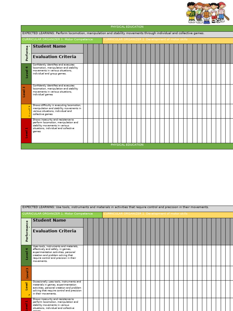 Physical Education Rubrics | PDF | Attitude (Psychology) | Creativity