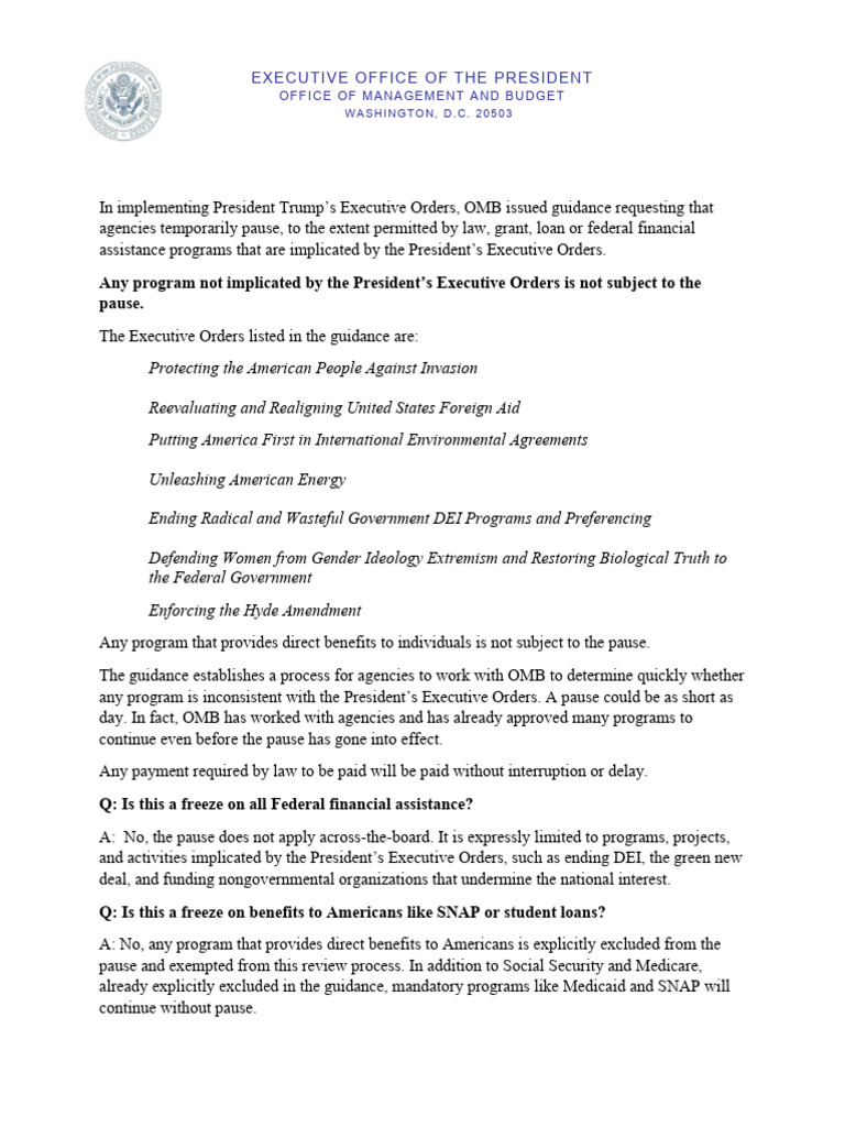 Omb Qa M 25 13 | PDF | Executive Order | Office Of Management And Budget