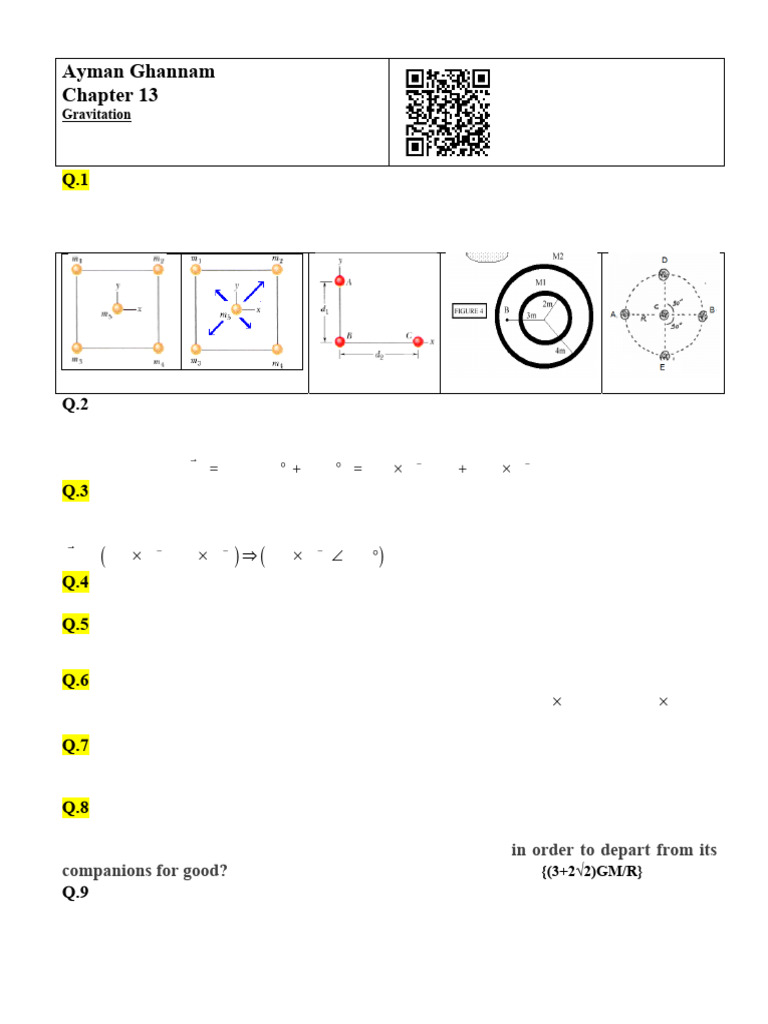 Ch13 Ayman | PDF | Orbit | Gravity