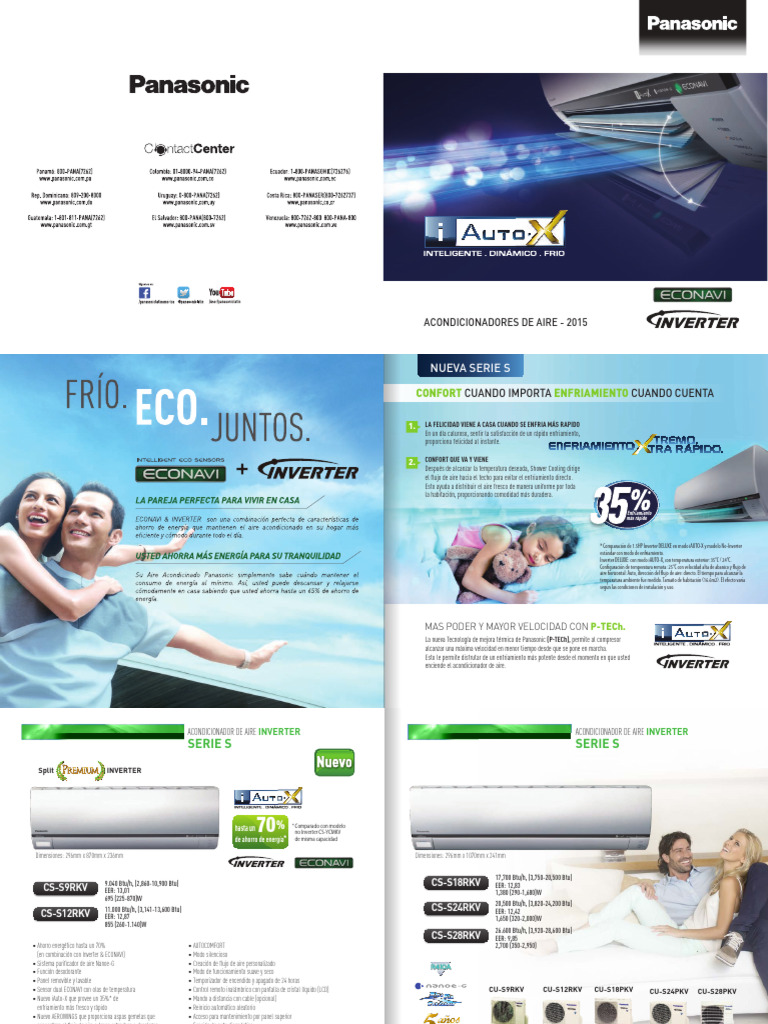 Catalogo Panasonic | PDF | Aire acondicionado | Pantalla de cristal líquido
