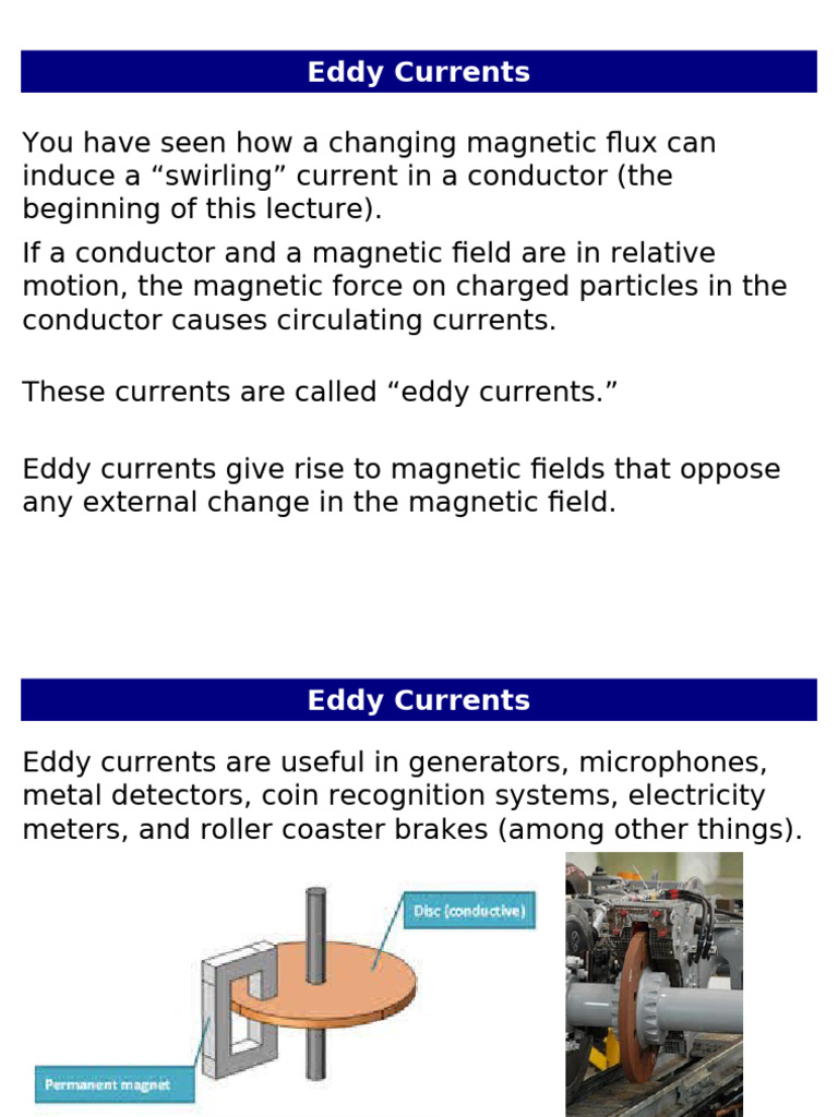 Understanding Eddy Currents and Their Applications | PDF