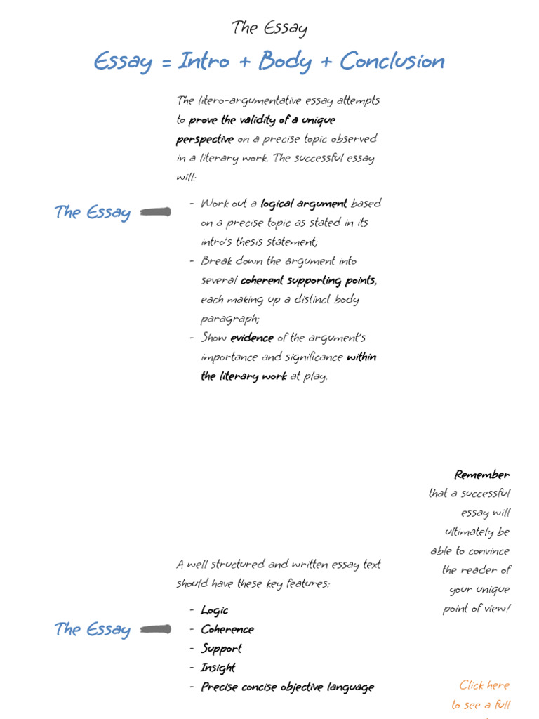 The Essay Whole Structure | PDF | Essays | Argument