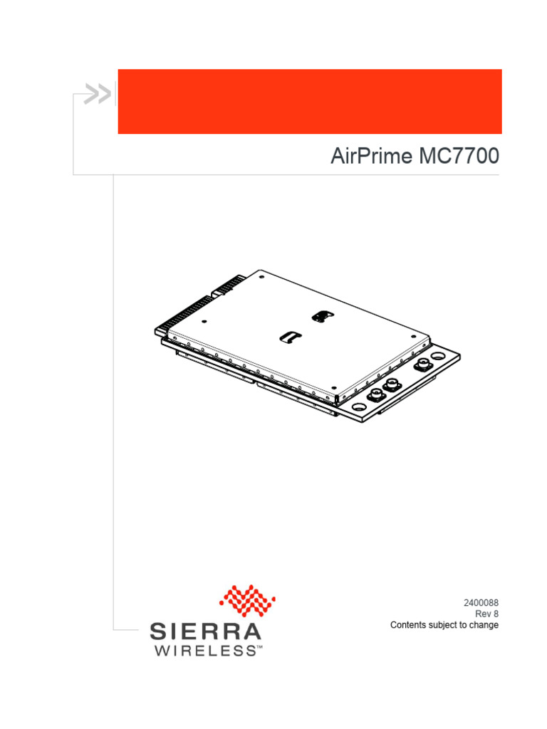AirPrime MC7700 Product Technical Specification | PDF | High Speed ...