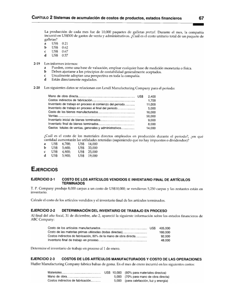 Ejercicio 2-1 Al 2-12 | PDF | Comercio | Contabilidad financiera
