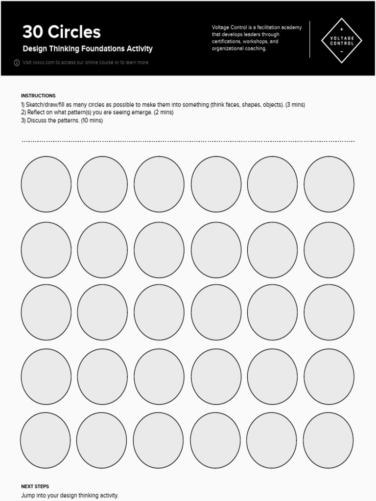 30 Circles Activity Instructions | PDF