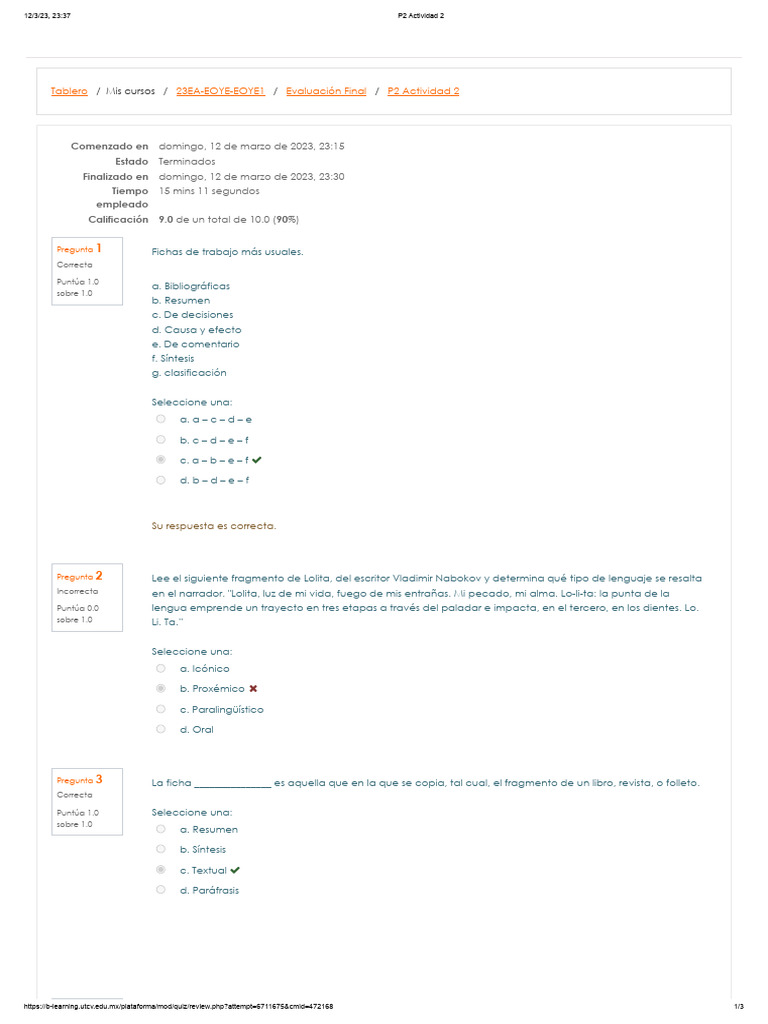 P2 Actividad 2 Eoye | PDF | Comunicación humana