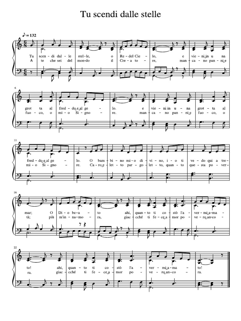 Tu Scendi Dalle Stelle | PDF