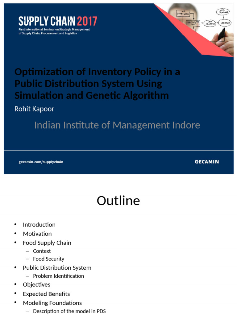 Optimization of Inventory Policy in A Public Distribution | PDF ...
