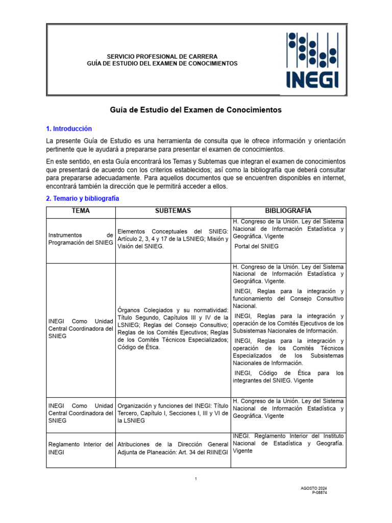 Guía de Estudio Del Examen de Conocimientos: 1. Introducción | PDF | México