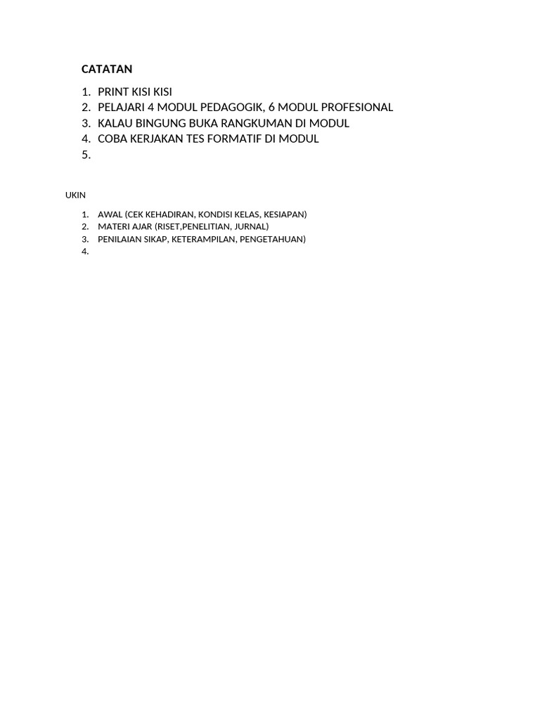 CATATAN PENTING | PDF