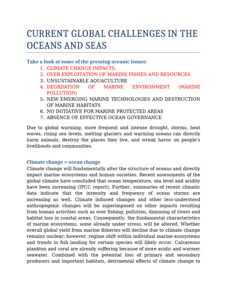 Coral Reef Challenges in Bangladesh | PDF | Climate Change | Oceans