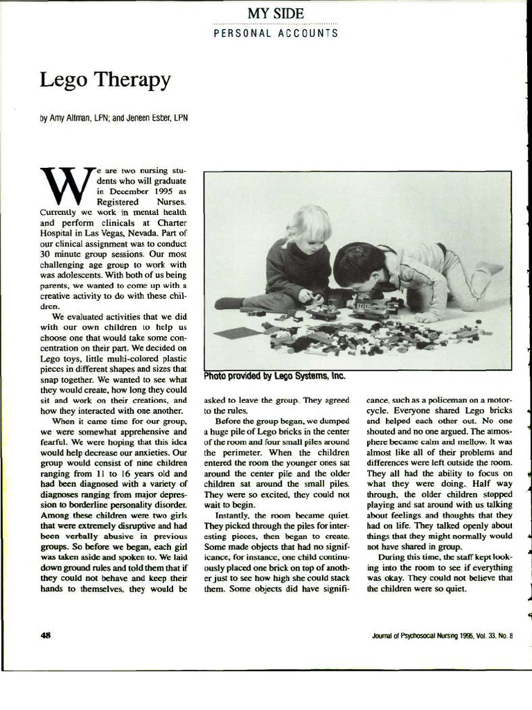 Lego Therapy | PDF