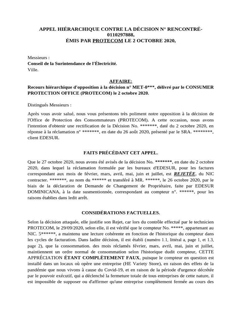 Recours Hierarchique | PDF