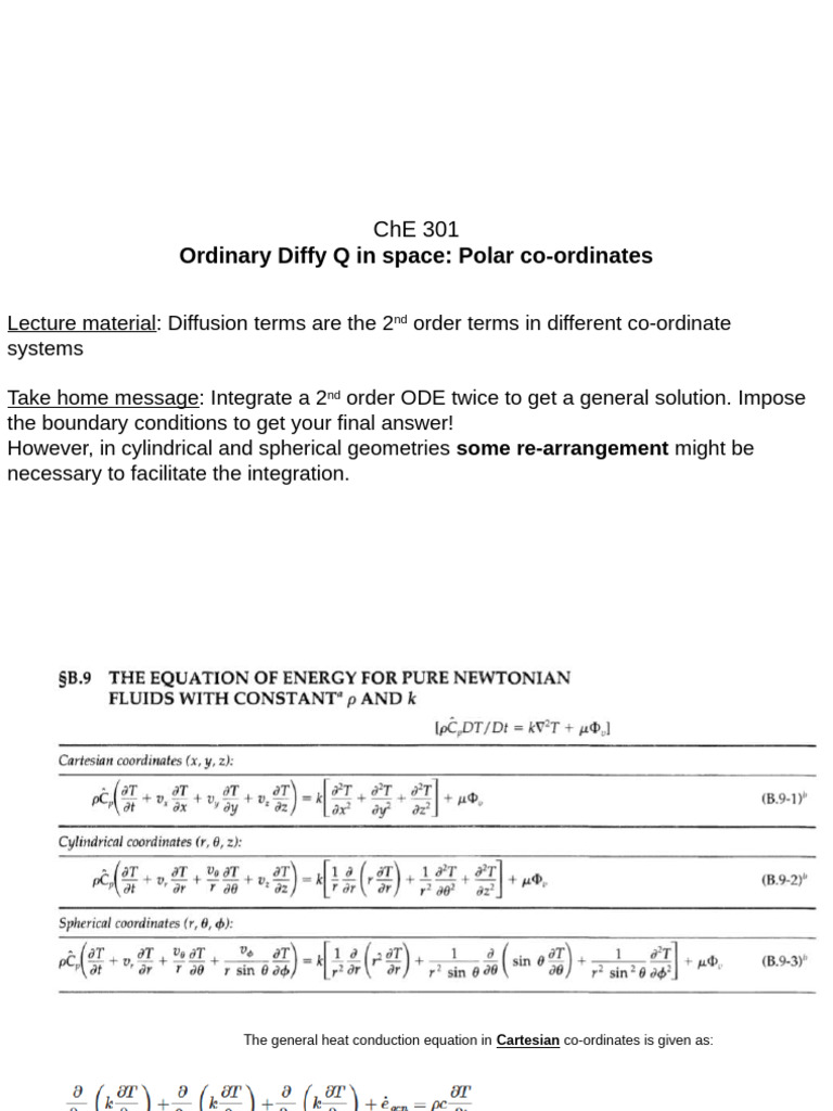 1D-Diffusion NoHeatGeneration | PDF | Thermal Conduction | Sphere