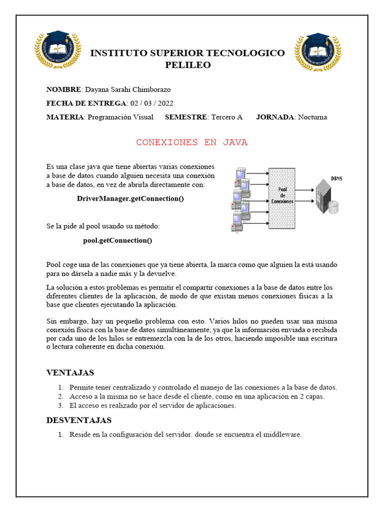 Gestión de Conexiones en Java | PDF
