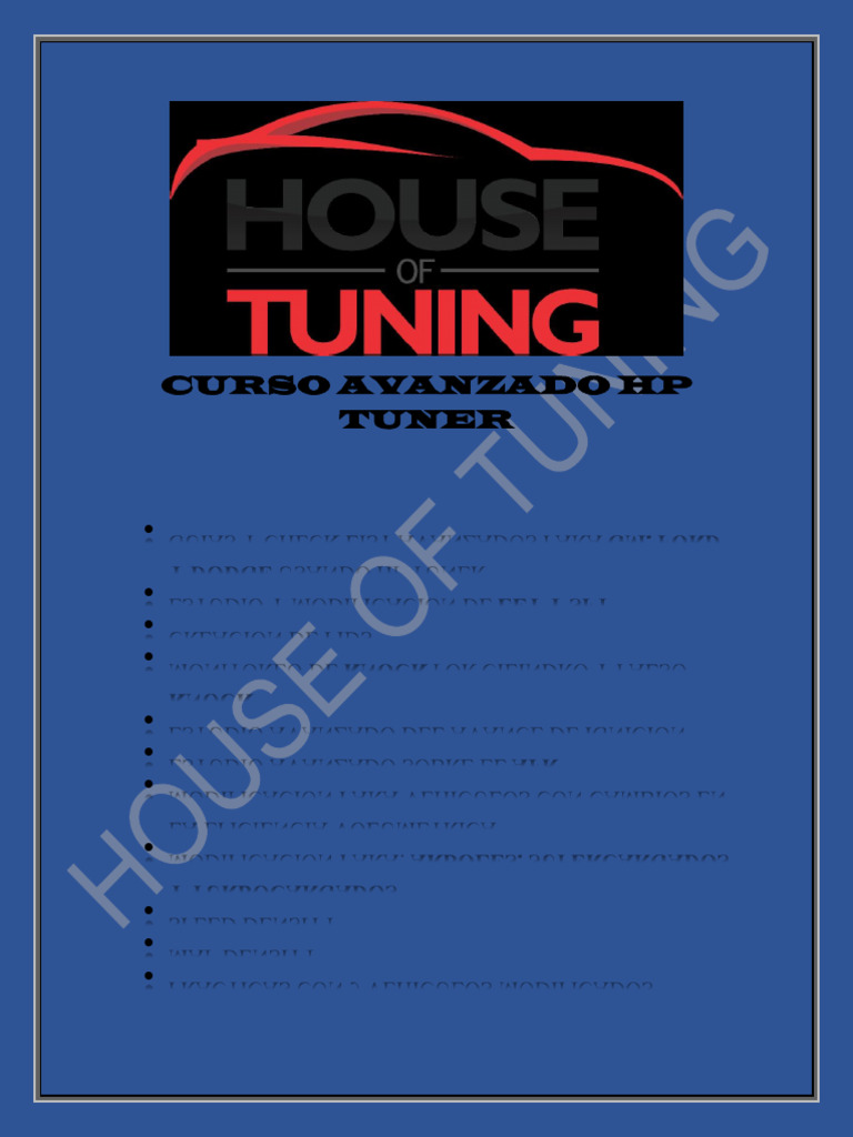 Curso Avanzado de HP Tuner para Vehículos | PDF