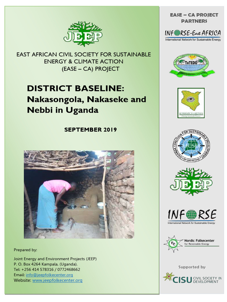 EASE CA District Uganda Baseline JEEP 2019 | PDF | Survey Methodology | Agriculture