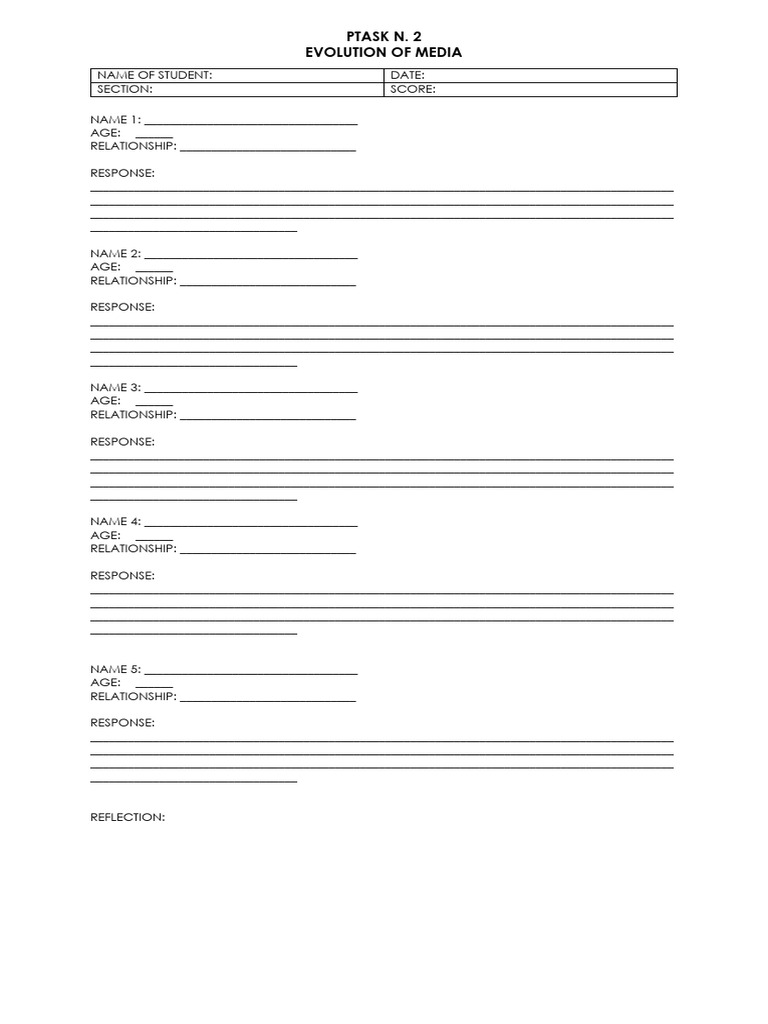 Media Evolution Response Template | PDF