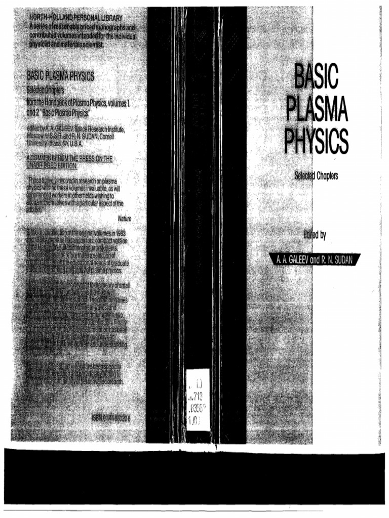 kulsrud_handbook83 | PDF | Plasma (Physics) | Physics