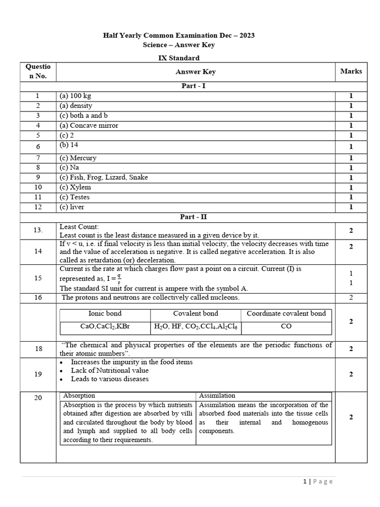 9th-Science-EM-Answer-Keys-to-Half-Yearly-Exam-2023-Dharmapuri-District-English-Medium-PDF ...