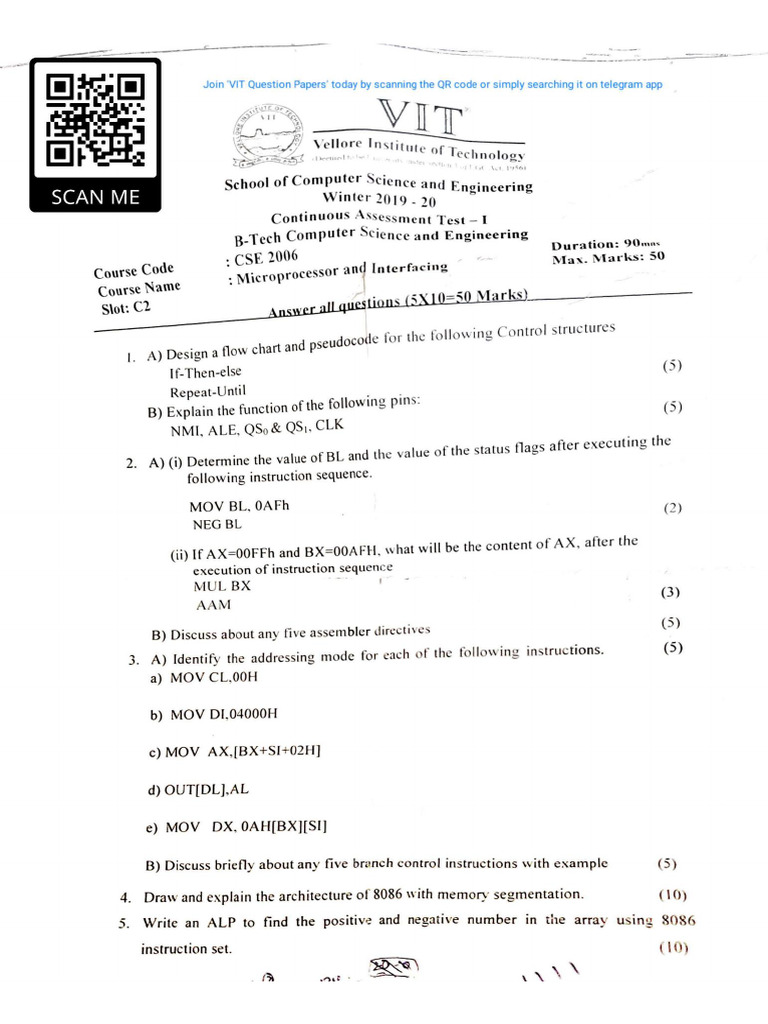 CSE2006 CAT1 WIN2020 | PDF