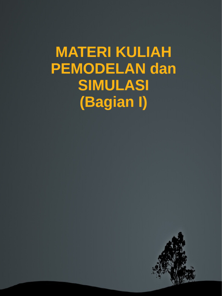 Pemodelan dan Simulasi dengan MATLAB | PDF