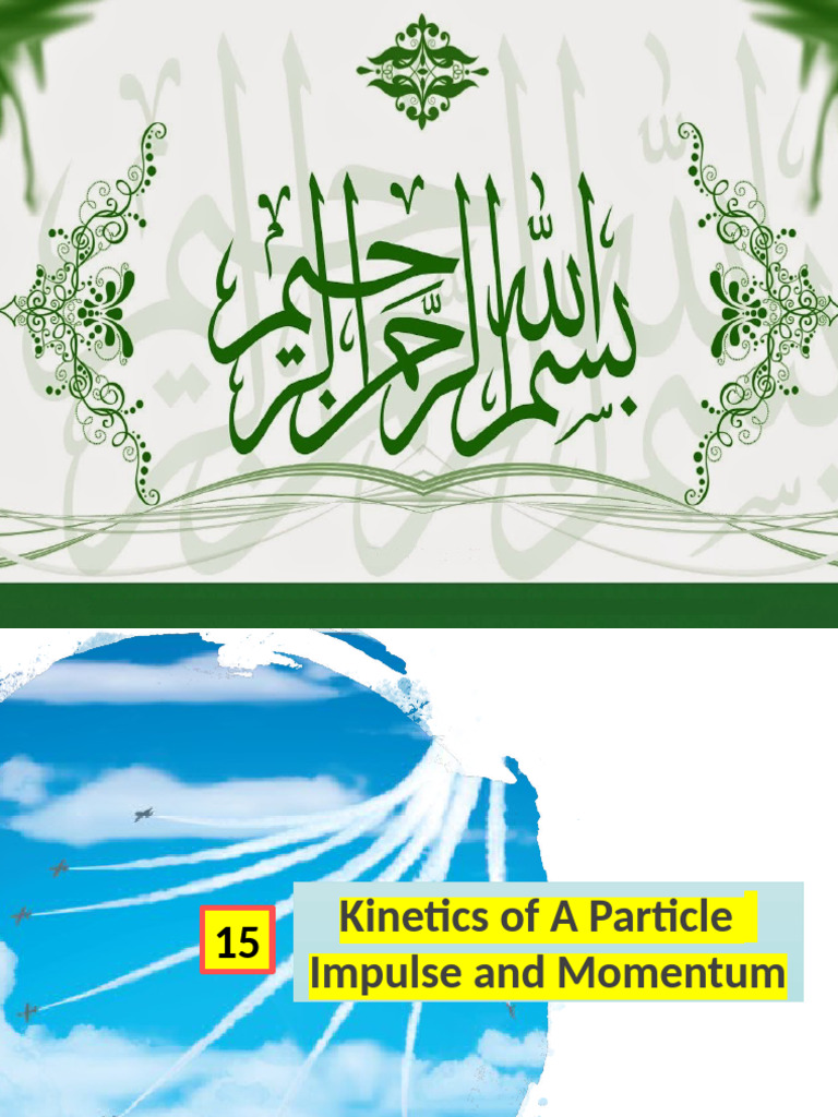 Chapter 15 Kinetics of Particles | PDF | Momentum | Force
