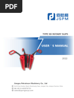 Rotary Slips Maintenance Manual | PDF | Pipe (Fluid Conveyance) | Elevator