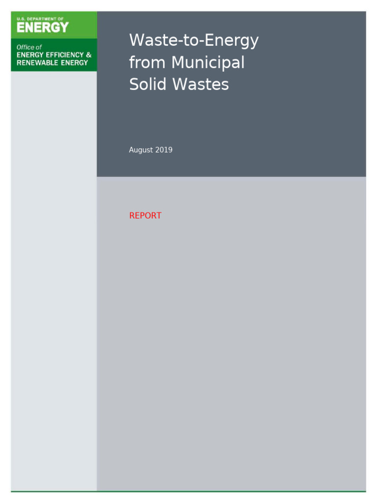 waste-energy-municipal-solid-wastes-report (1) | PDF | Biogas ...