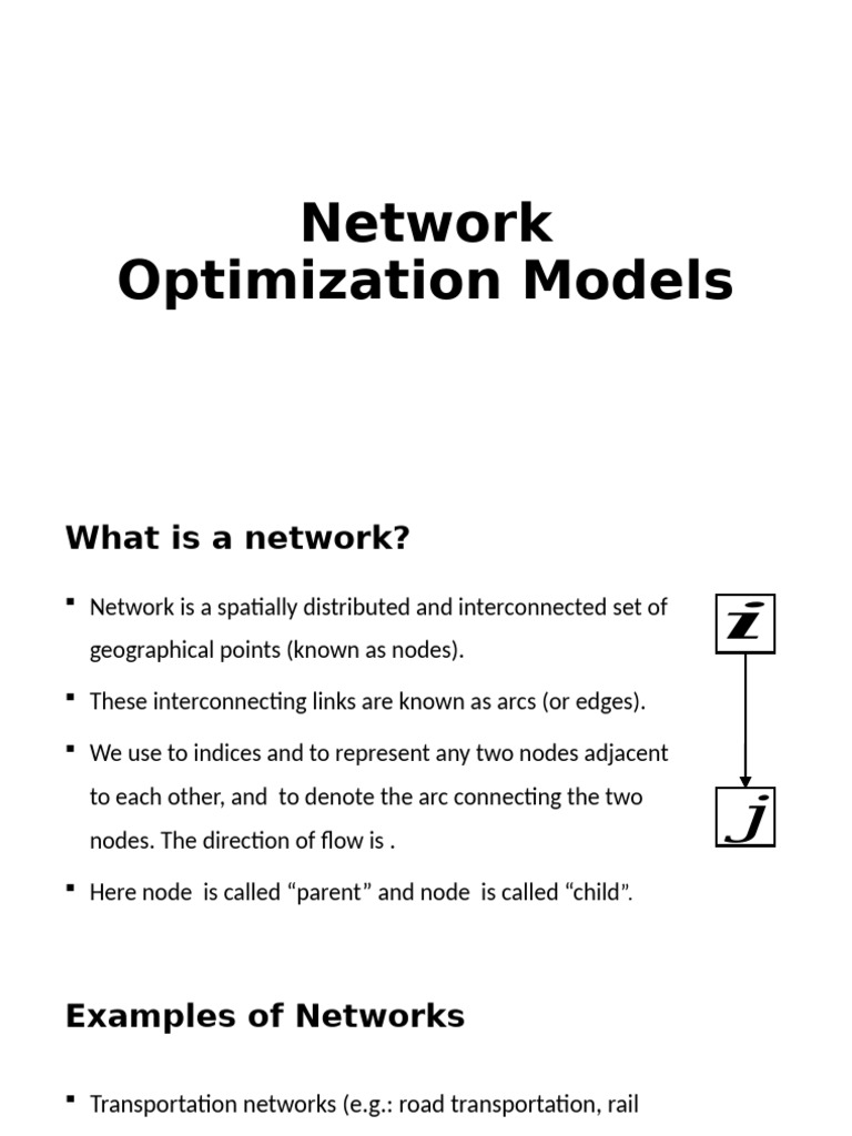 Network Optimization Models Explained | PDF | Mathematical Optimization | Algorithms