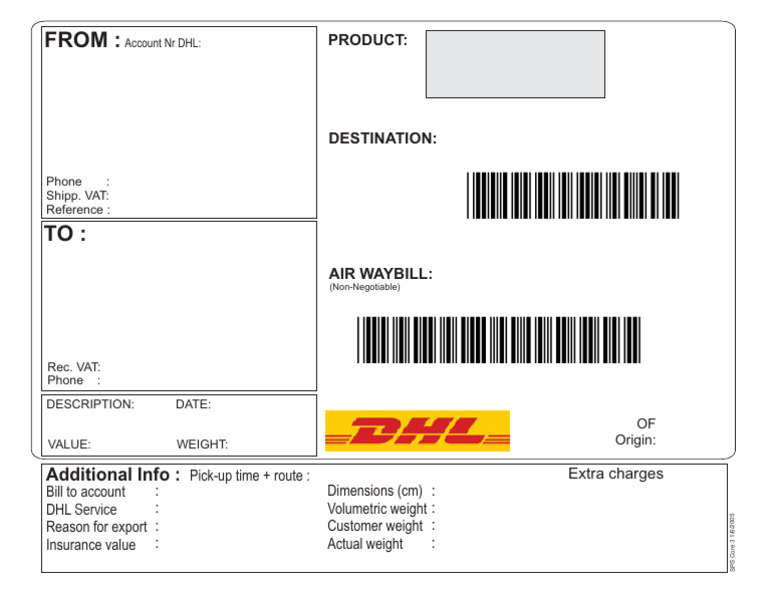 DHL Shipping Document Details | PDF
