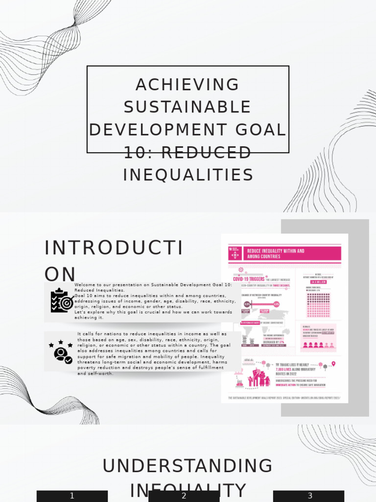 Achieving Sustainable Development Goal 10 Reduced Inequalities | PDF | Poverty & Homelessness ...
