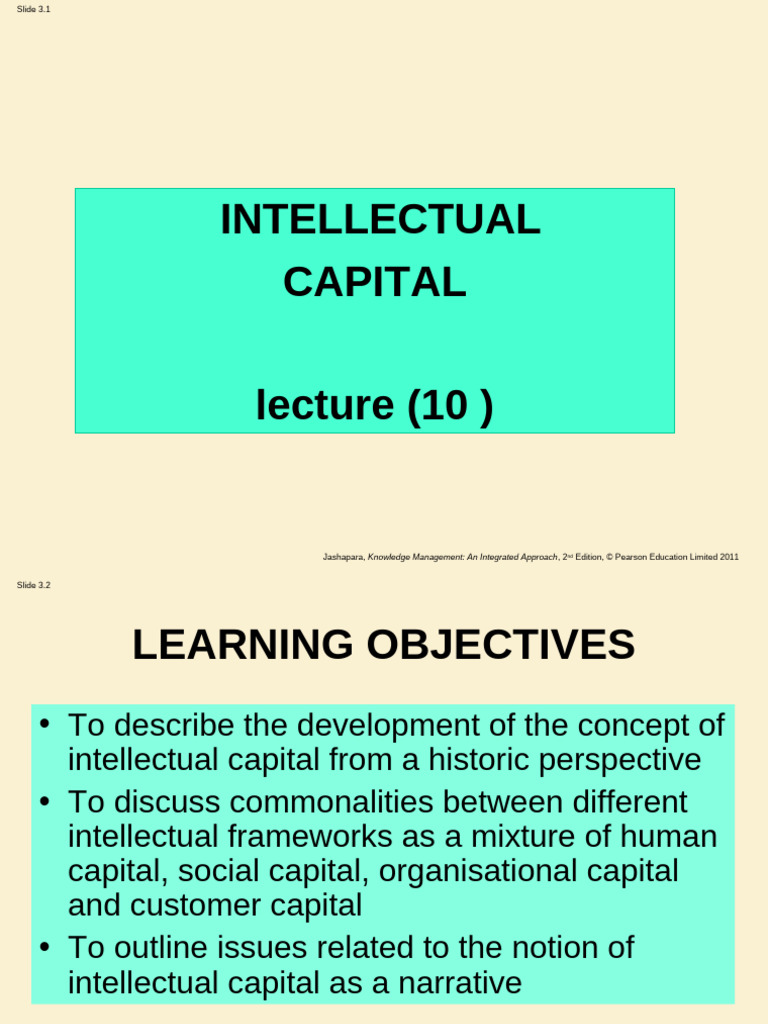 Intellectual Capital | PDF | Knowledge Management | Goal