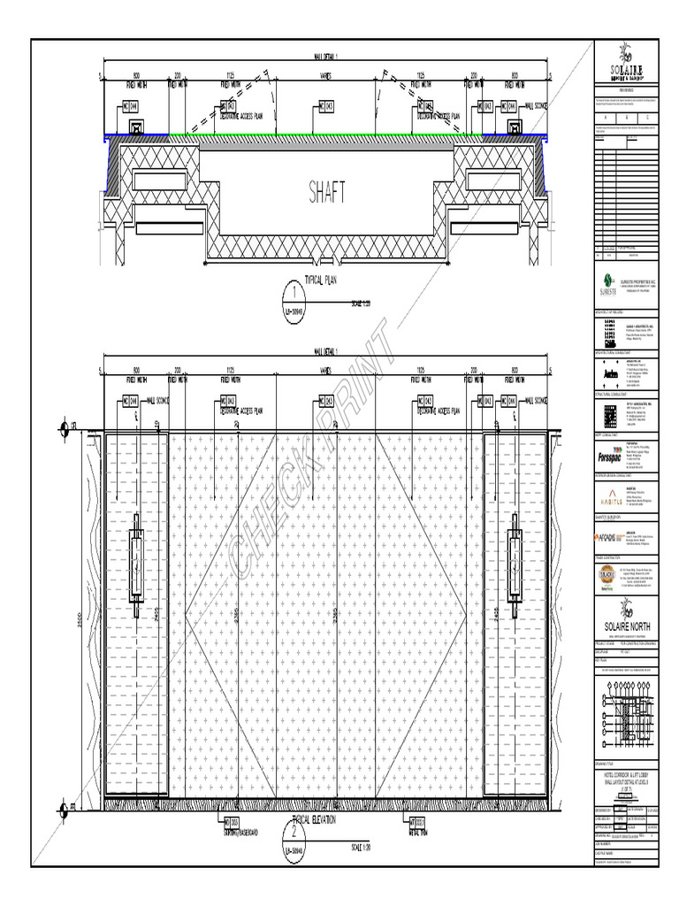 L8 Hotel Corridor - L8 - Wall Detail Types 1-7 | PDF | Makati | Metro ...
