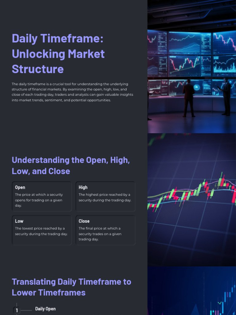 Daily Timeframe Unlocking Market Structure | PDF | Hedge Fund | Market Trend