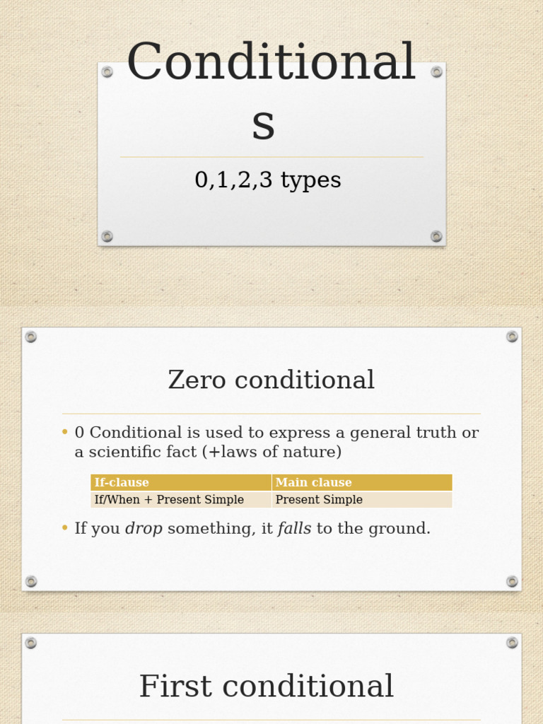 Conditionals | PDF | Linguistic Morphology | Language Mechanics