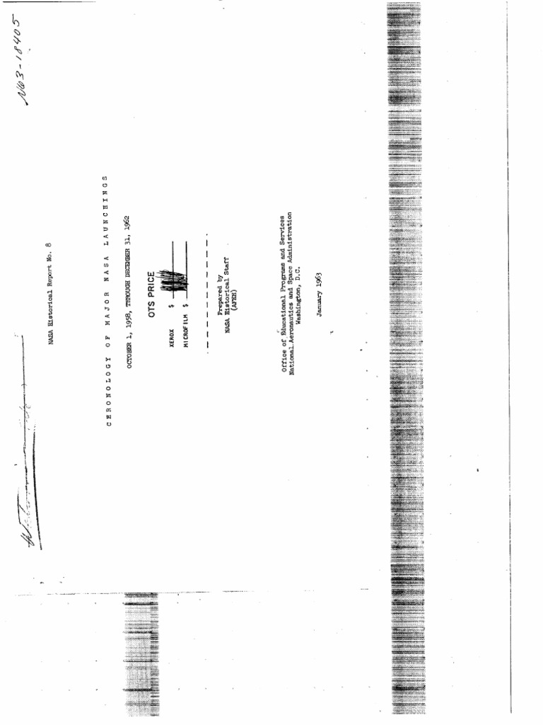 NASA Launch Performance Report 1958-1962 | PDF | Space Capsule ...