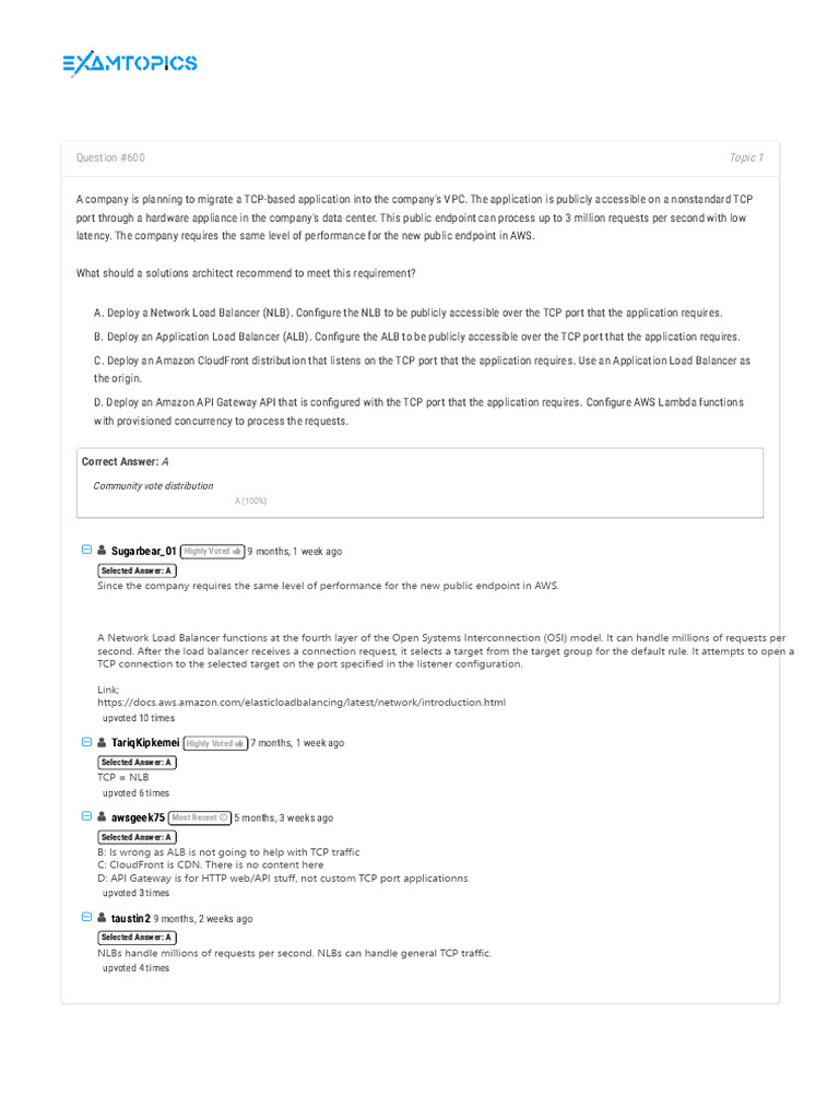 Aws Saa-C03 Dumps Part 3 | PDF | Amazon Web Services | Cache (Computing)