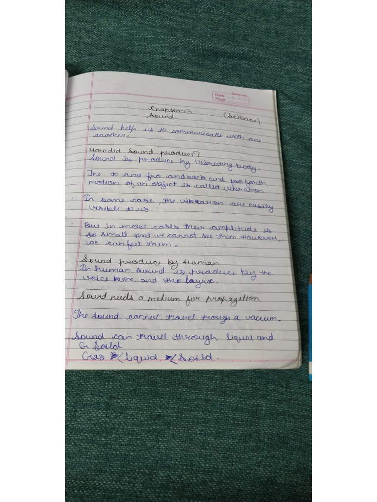 Science Notes CH - Sound | PDF