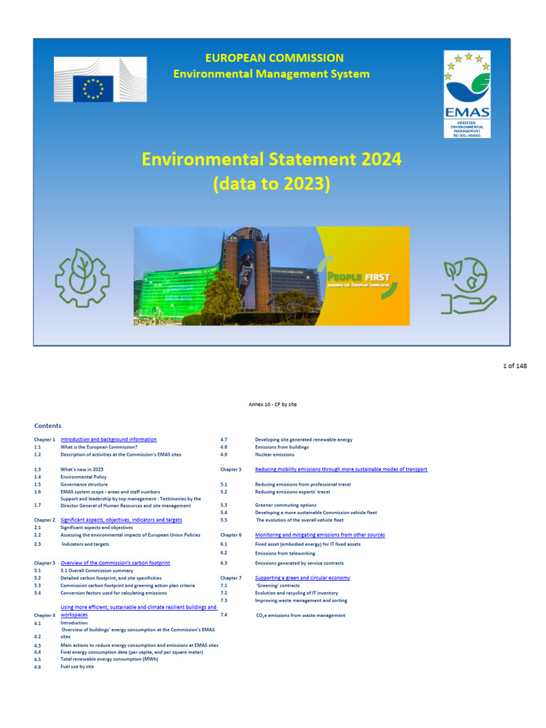Environmental Statement 2024 | PDF | Carbon Footprint | Sustainability