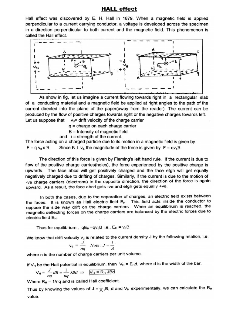 physics Hall_effect | PDF