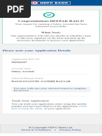 HDFC Bank Savings Account Opening Form | PDF