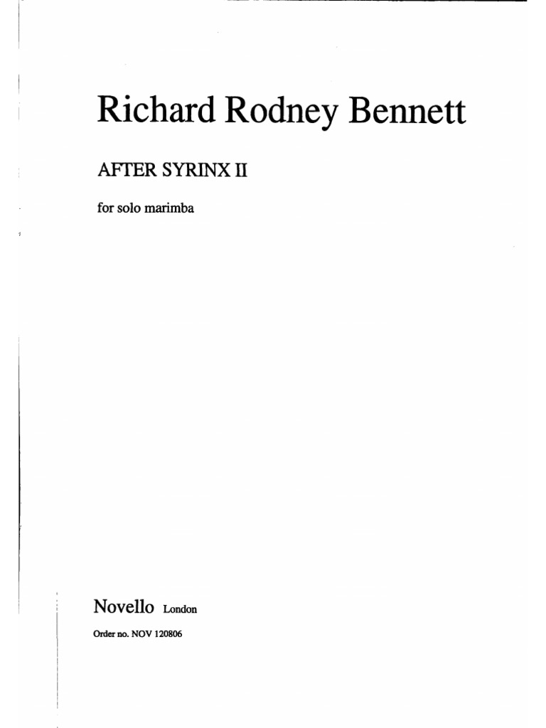 After Syrinx II | PDF