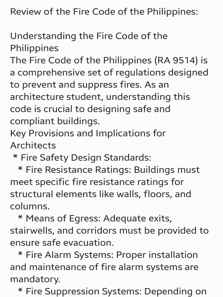 Fire Code of The Philippines | PDF