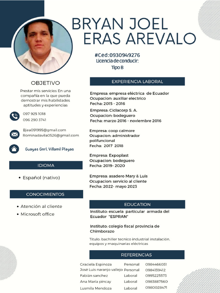 Curriculum Bryan | PDF