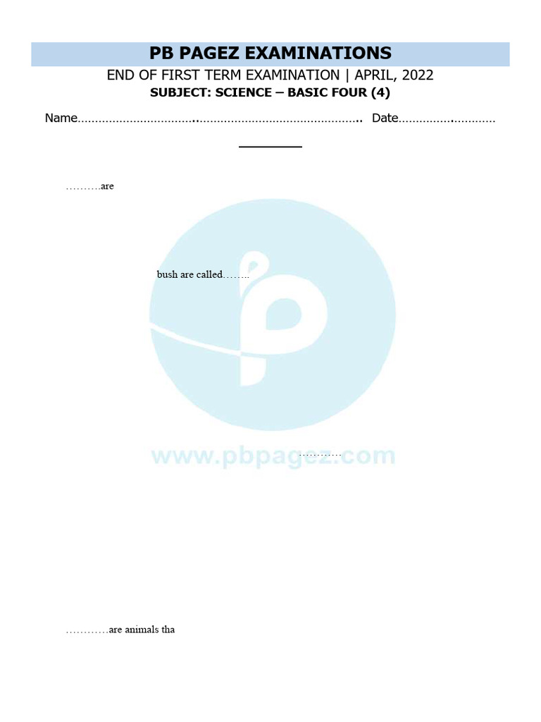 Bs4 Science t1 | PDF