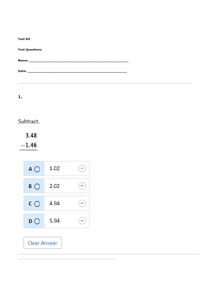 The NAEP Questions Tool - Download | PDF | Mathematics
