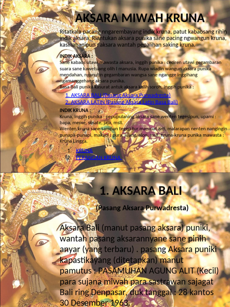 Aksara Miwah Kruna | PDF