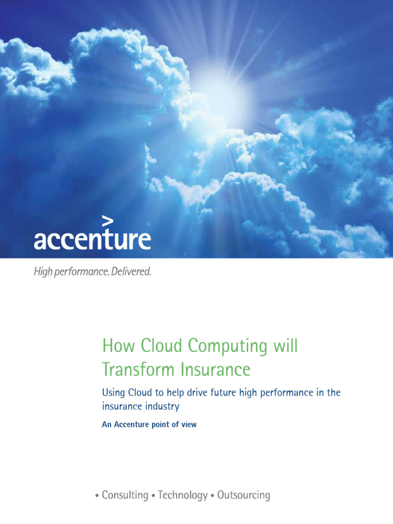 Cloud For Insurance POV Final | PDF | Cloud Computing | Software As A ...